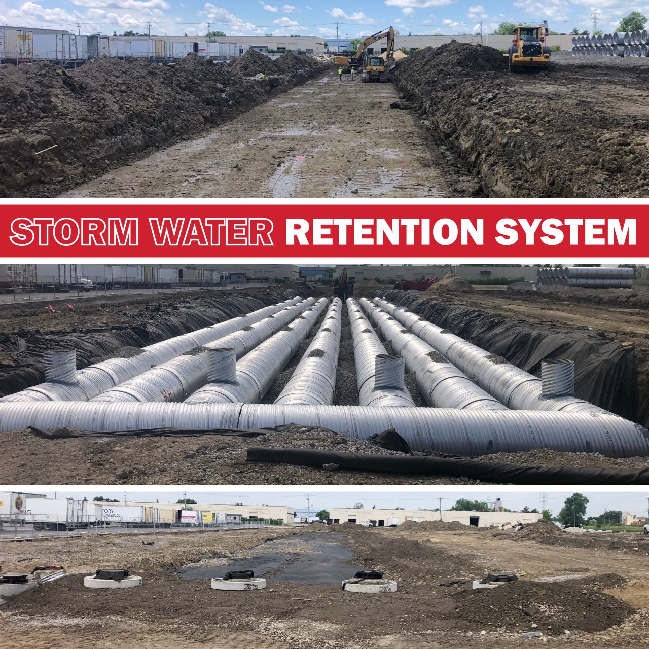 Brand New Storm Water Retention Systems Installed In A Week ...